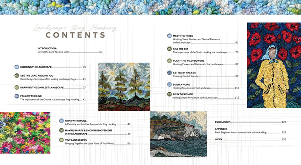 Landscape Rug Hooking By Deanne Fitzpatrick – Schiffer Craft